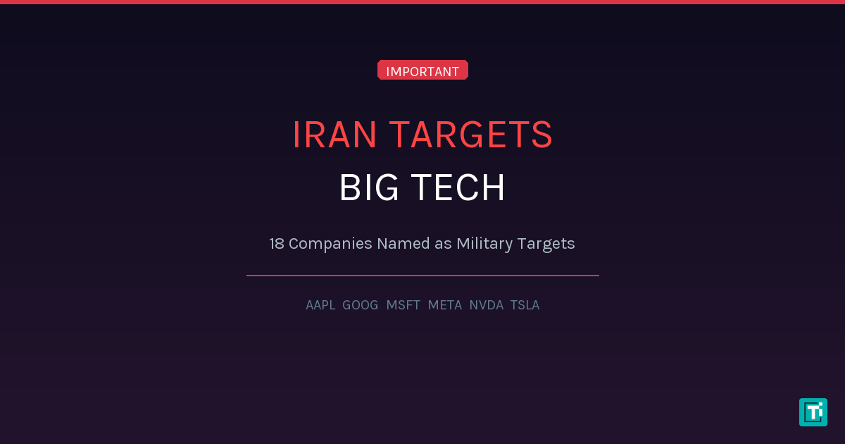 Iran Threatens Apple, Google, Microsoft, Meta: What Investors Need to ...