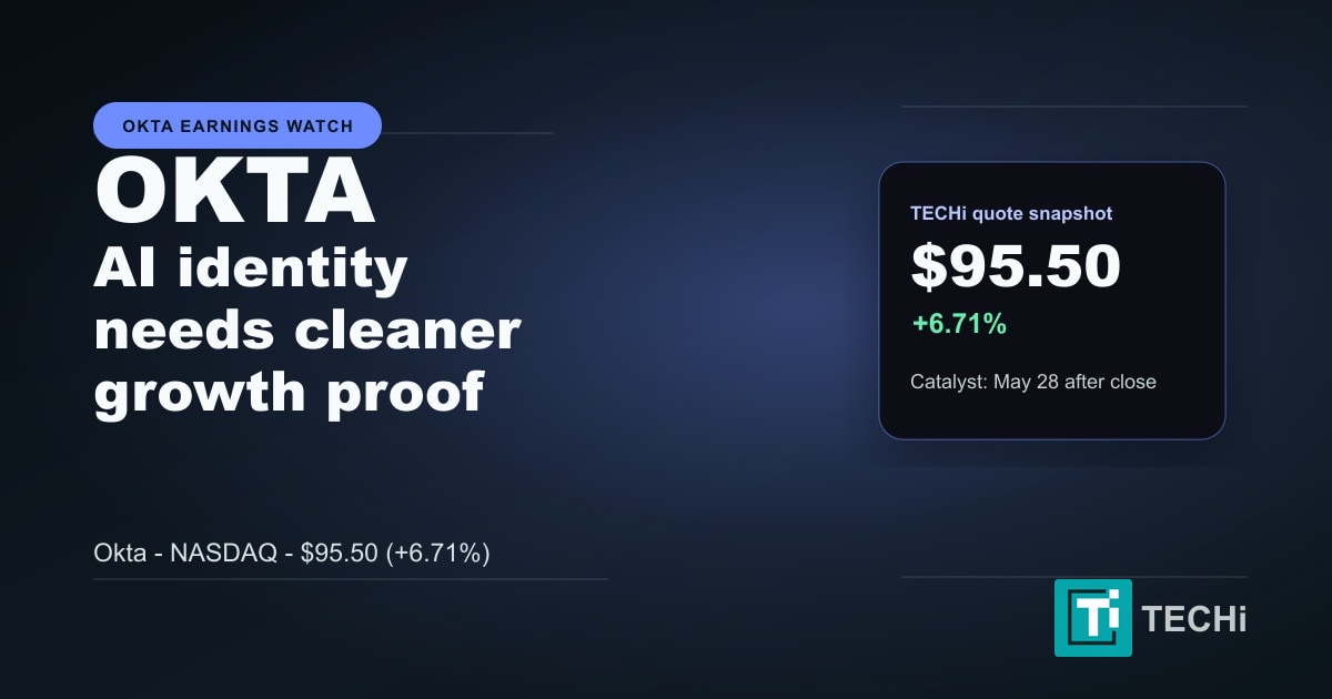 Okta earnings tonight: OKTA needs identity growth, not just margin | TECHi