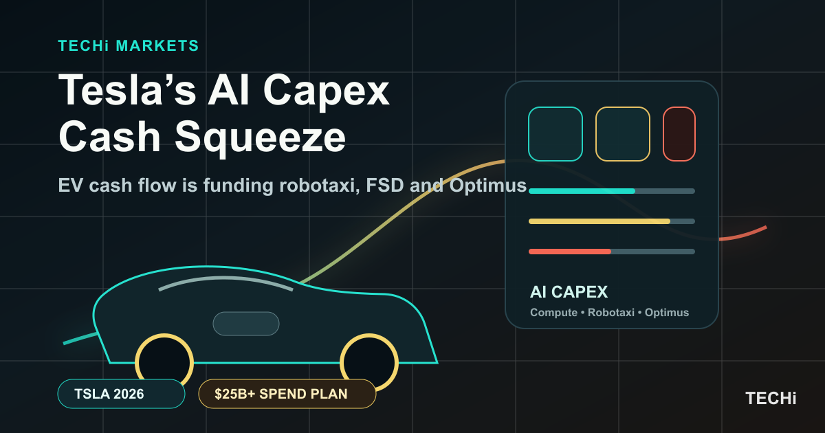 Tesla's Real 2026 Problem: AI Capex Eats the EV Cash Machine | TECHi