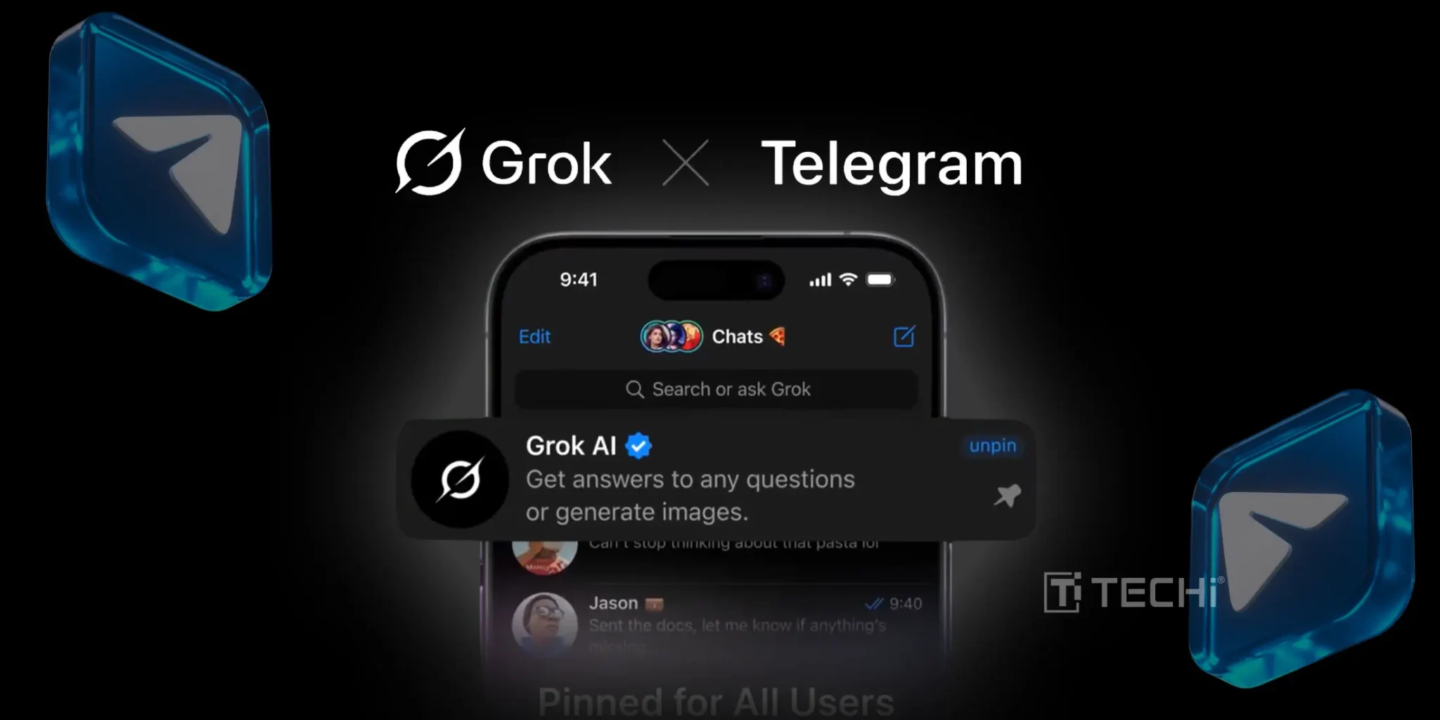 Telegram Teams Up with xAI to Launch Grok AI in $300M Deal | TECHi